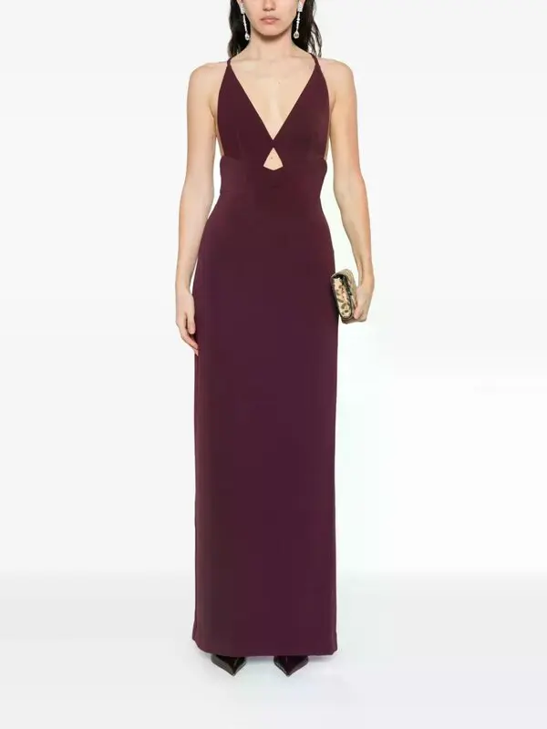 Solace London Cross-back Maxi Dress