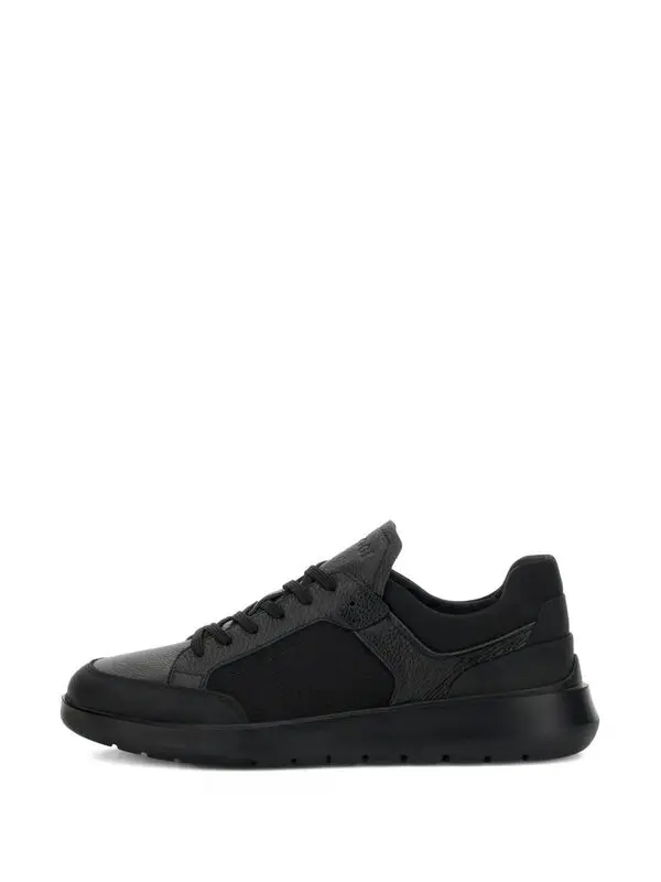 Boggi Milano Nimbus Leather Panel Sneakers - Black