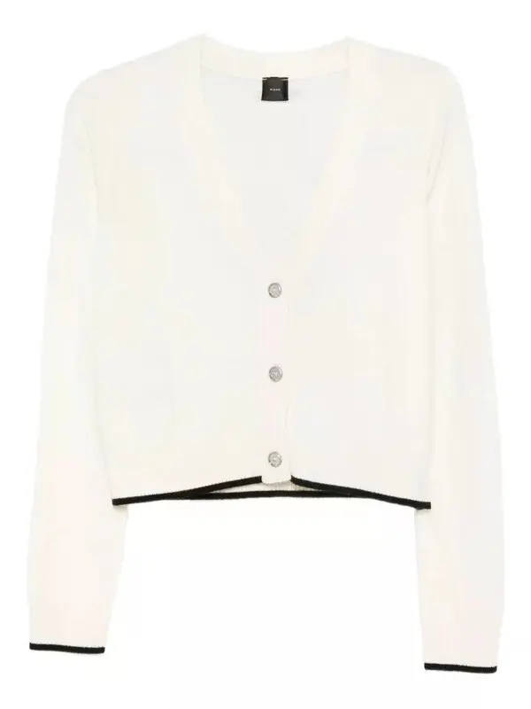 Pinko V-neck Cardigan - White