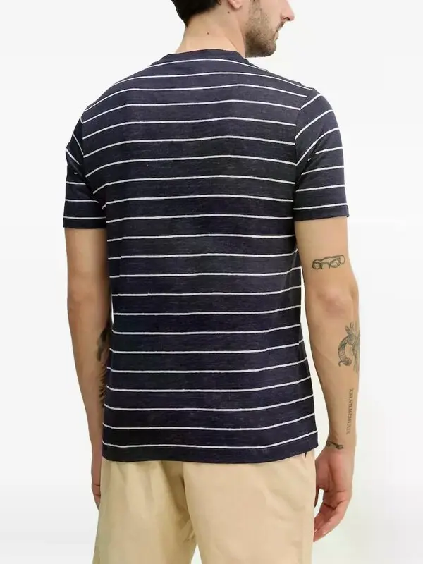 Paul & Shark Striped Linen T-shirt