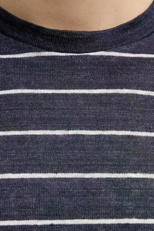 Paul & Shark Striped Linen T-shirt