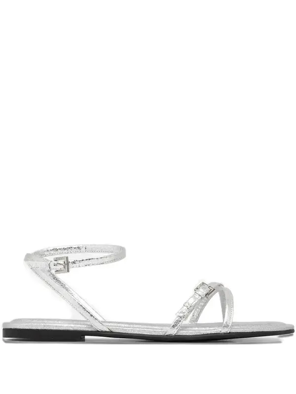 Hugo Buckle-detail Flat Sandals