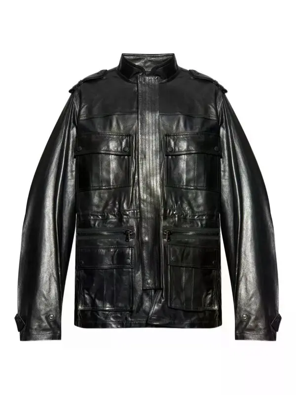 Balmain Multiple-pocket Leather Jacket