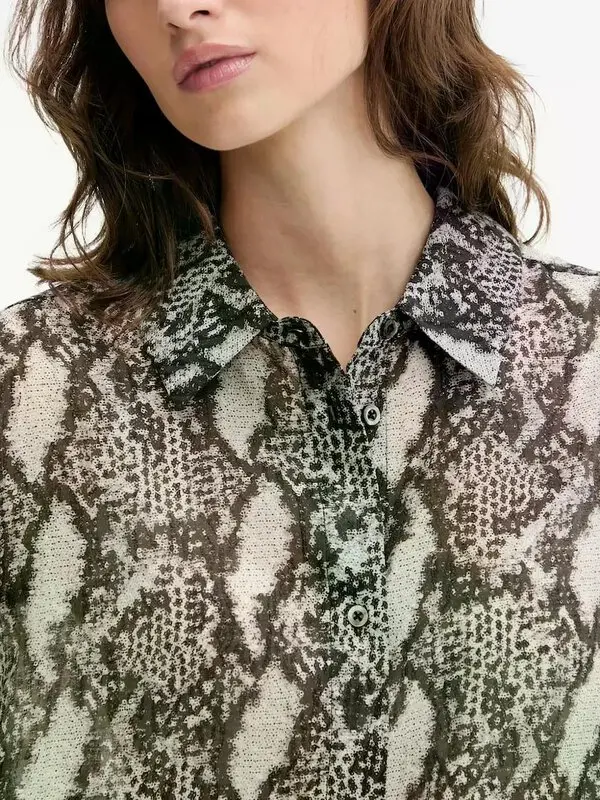 IRO PARIS Aloune Snakeskin Print Shirt