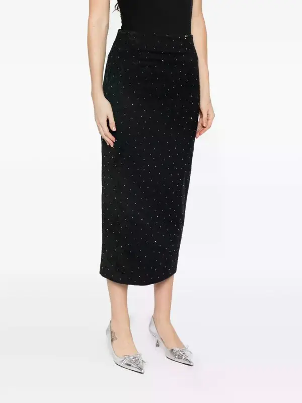NISSA Embellished Midi Skirt