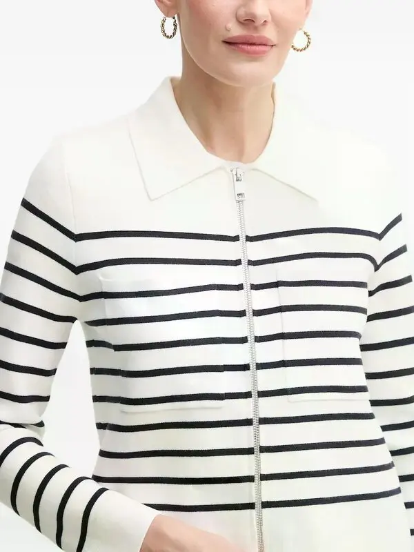 PEDRO DEL HIERRO Striped Zip-up Cardigan