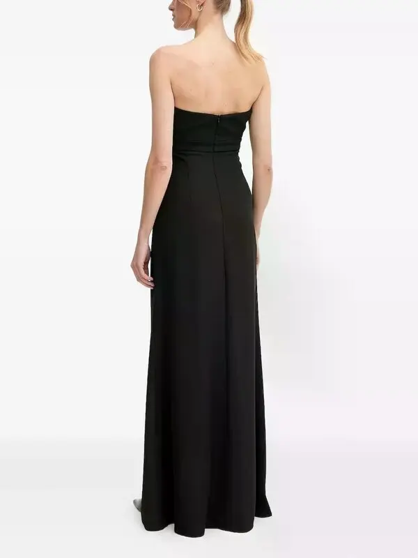 SANDRO FERRONE Tie-front Strapless Maxi Dress