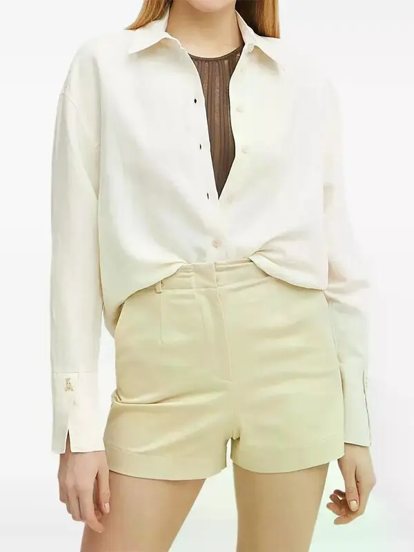 Patrizia Pepe Logo-plaque High-waisted Shorts
