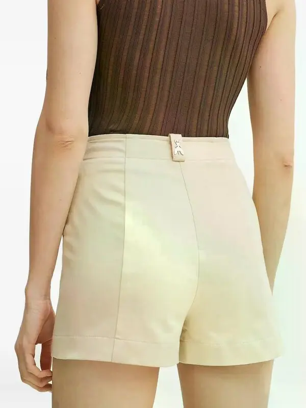 Patrizia Pepe Logo-plaque High-waisted Shorts