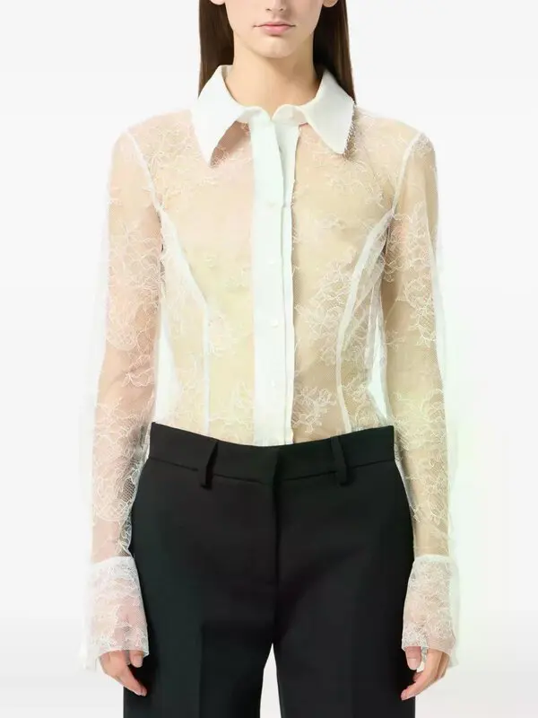 Blumarine Lace-paneled Shirt