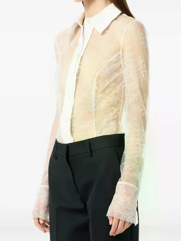 Blumarine Lace-paneled Shirt