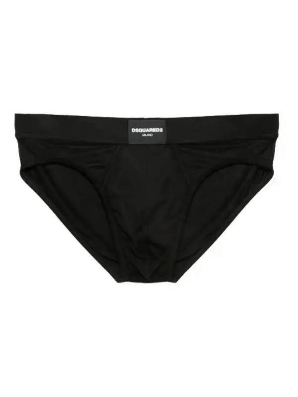 Dsquared2 Logo-label Briefs - Black