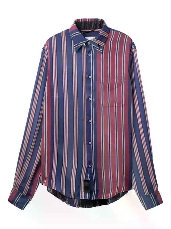 4SDESIGNS Buttoned-up Striped Shirt
