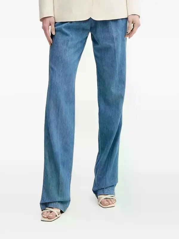 Versace Belted Straight-leg Jeans