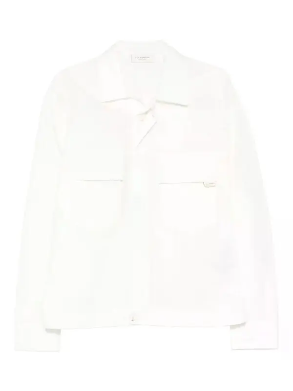 YES LONDON Flap-pocket Shirt Jacket - White