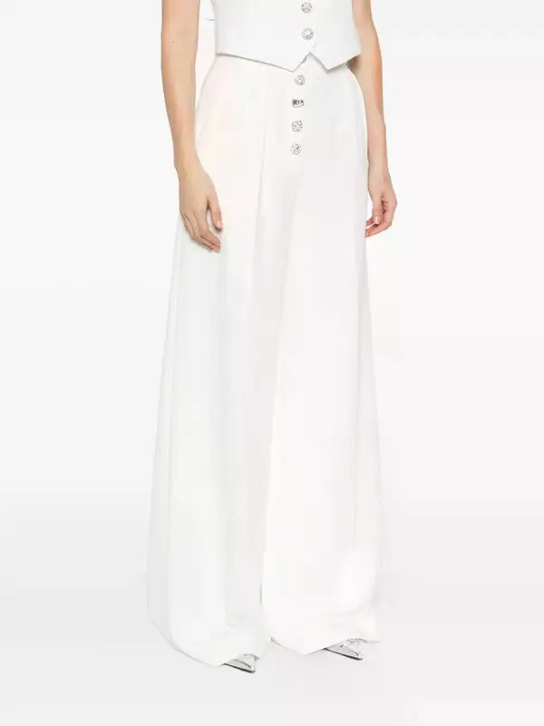 NISSA Pleated Trousers With Embellishments