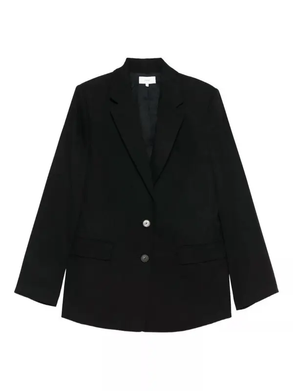 Vince Button-fastening Cotton Jacket - Black