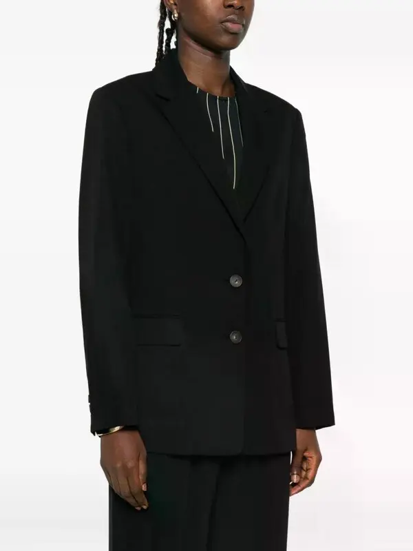 Vince Button-fastening Cotton Jacket - Black