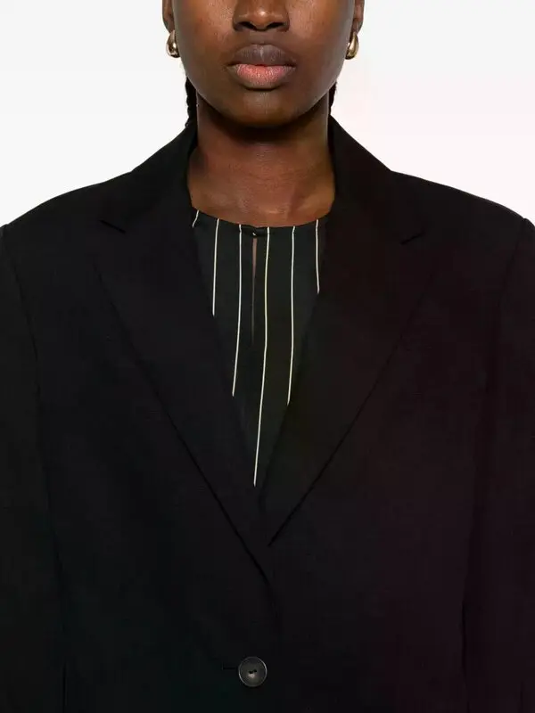 Vince Button-fastening Cotton Jacket - Black