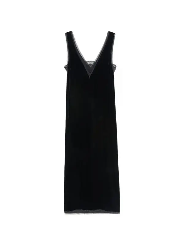 Zadig&Voltaire Lace-insert Midi Dress - Red