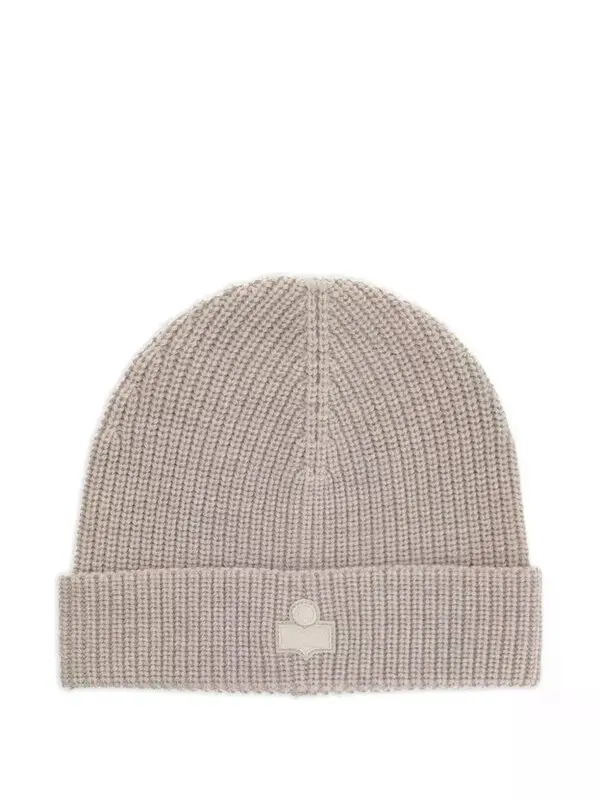 Isabel Marant Bayle Logo Beanie - Neutrals