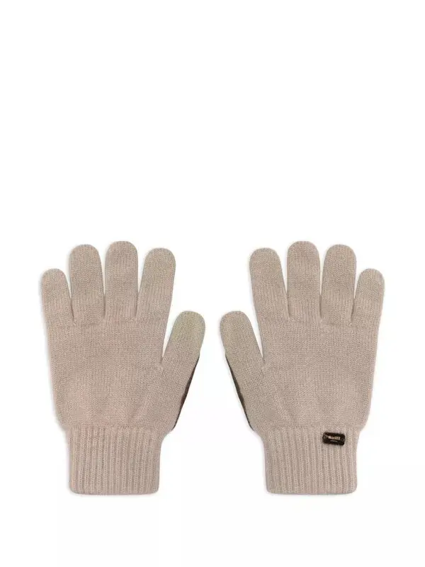 MOORER Suede-palm Cashmere Gloves - Neutrals