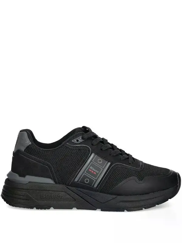BLAUER. Mesh Panel Sneakers - Black
