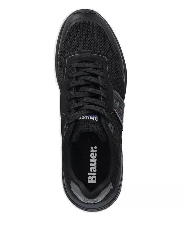 BLAUER. Mesh Panel Sneakers - Black