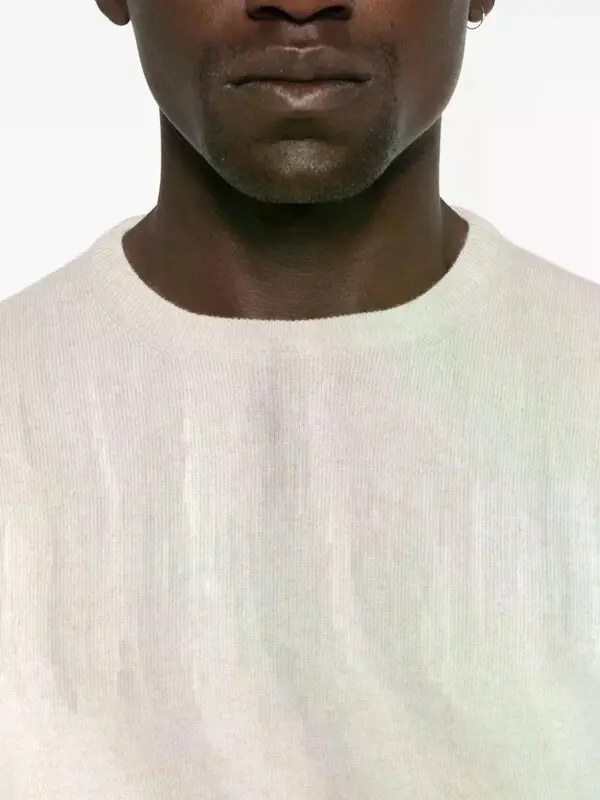 GRAN SASSO Crew Neck Cashmere Sweater - Neutrals