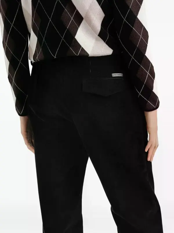 Dolce & Gabbana Corduroy Trousers - Black