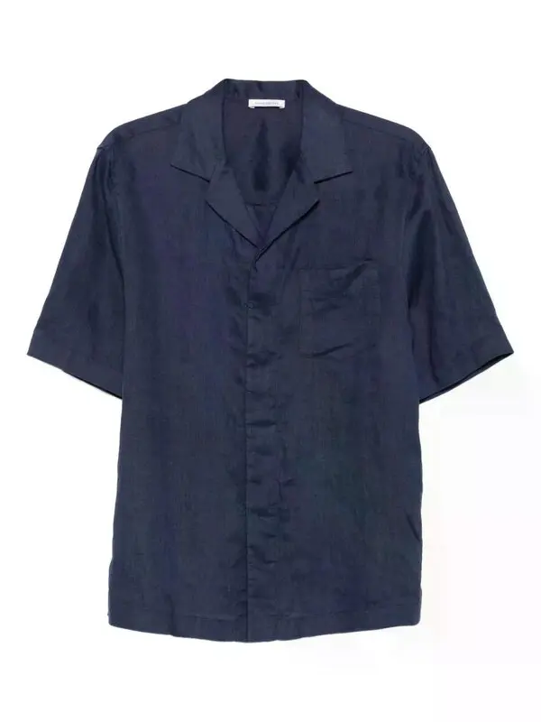 PAOLO PECORA Revere-collar Linen Shirt