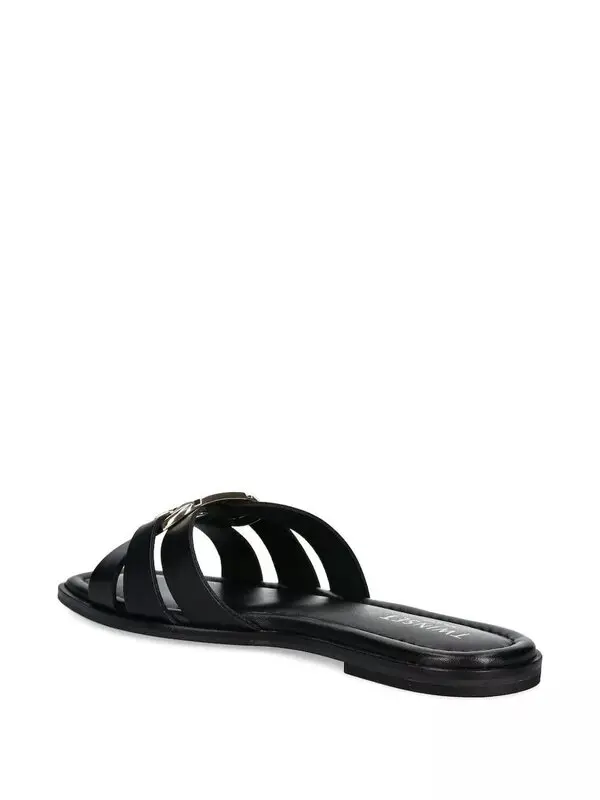 TWINSET Crossover Flat Sandals