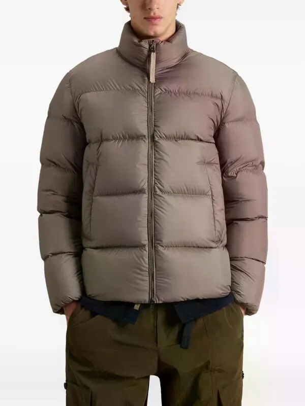 Woolrich Quilted High-neck Jacket - Brown