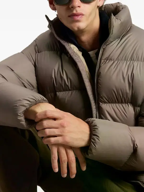 Woolrich Quilted High-neck Jacket - Brown