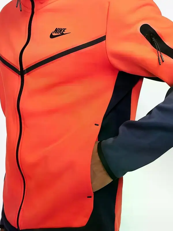 Nike Tech Fleece Zip-up Hoodie - Orange