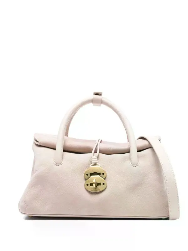 ZANELLATO Small Dotta Studded Top-handle Tote - Neutrals