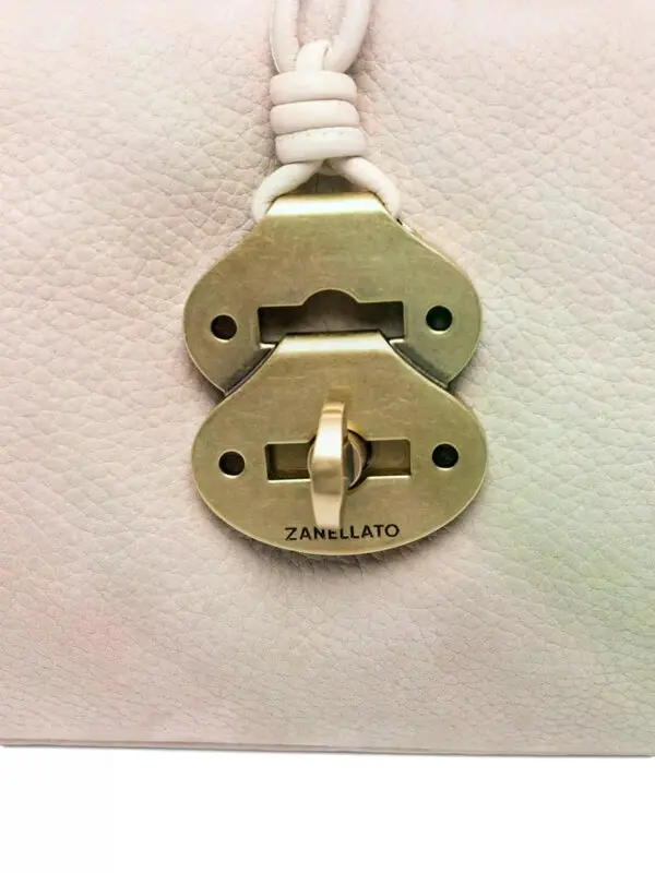 ZANELLATO Small Dotta Studded Top-handle Tote - Neutrals