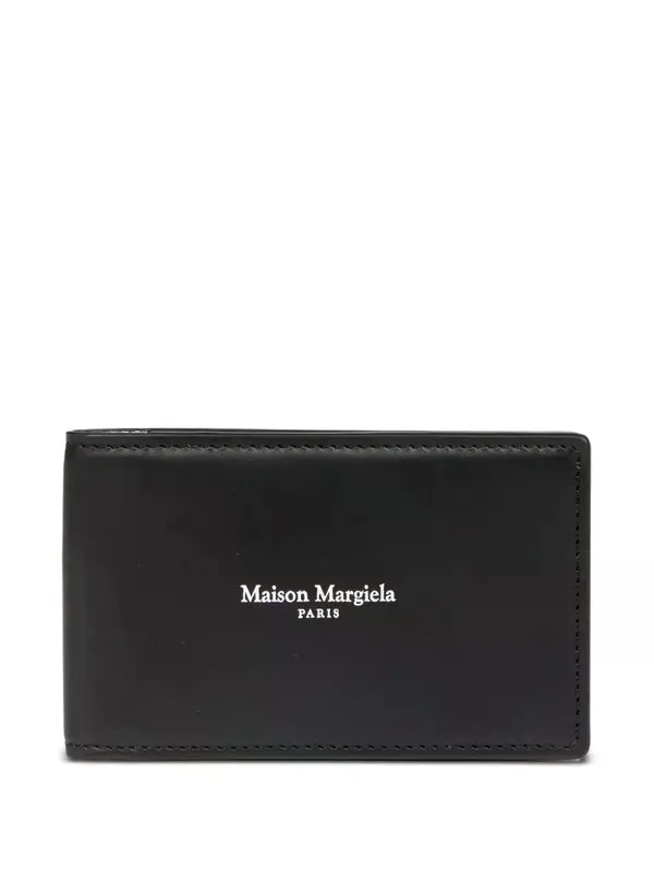 MAISON MARGIELA Logo-print Cardholder - Black