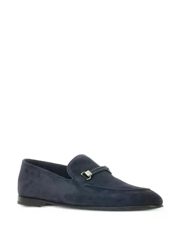 BARRETT Suede Braided Loafers