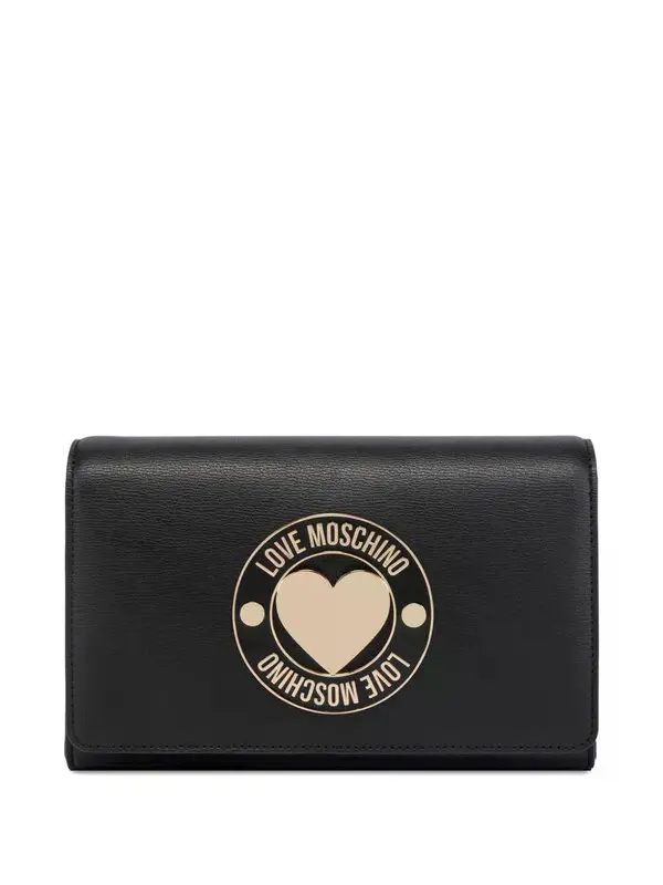 Moschino Heart-plaque Chain Shoulder Bag