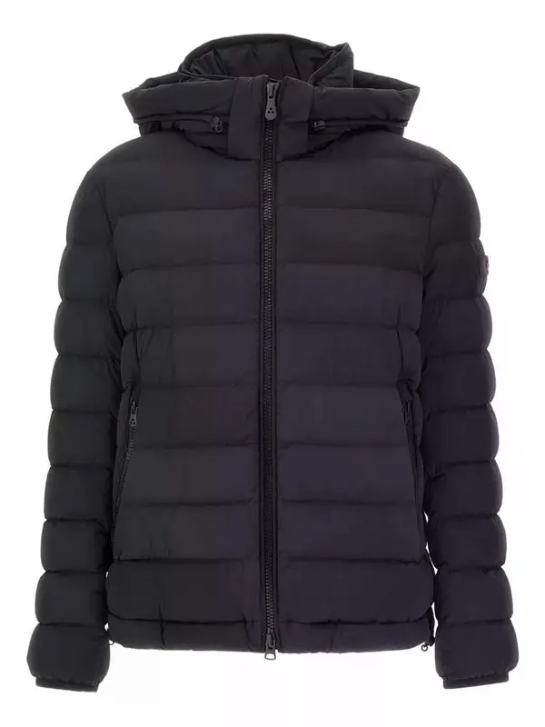 Peuterey Quilted Hooded Down Jacket - Black