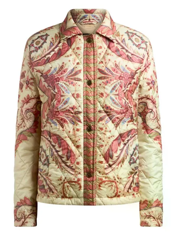 Etro Quilted Paisley Jacket - Pink