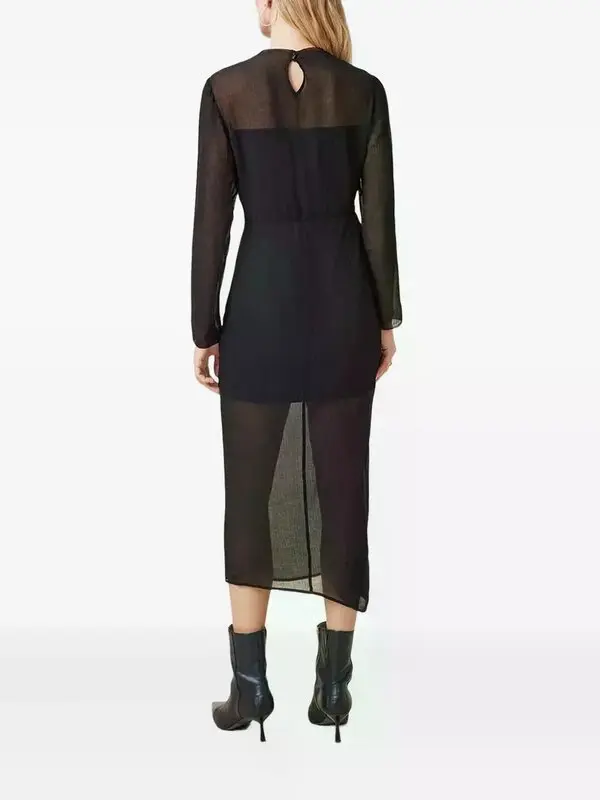ALLSAINTS Pleated Bodice Side-slit Dress