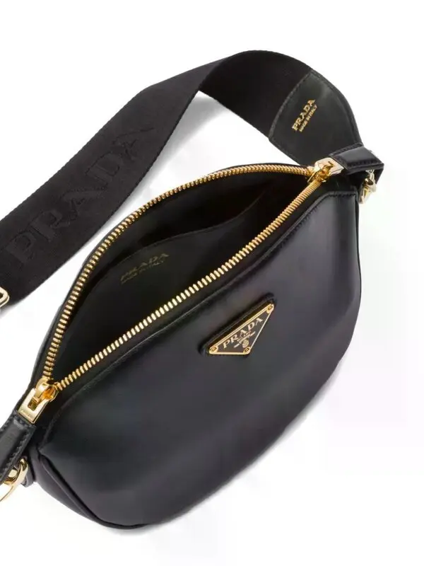 Prada Triangle-logo Zip-top Shoulder Bag