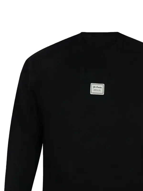 YES LONDON Logo-patch Crew-neck Sweatshirt