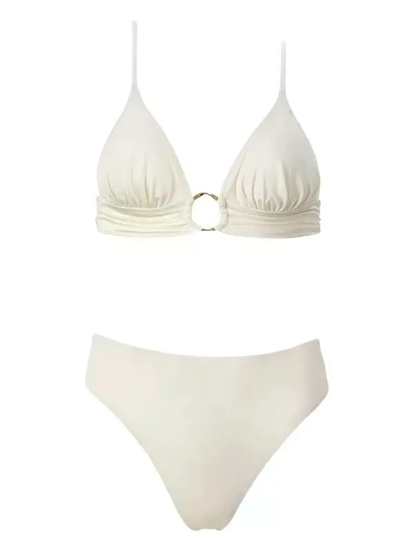 SOFIA ERHAN Ring Detail Bikini Set - White