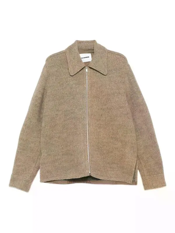 JIL SANDER Zip-fastening Wool Jacket - Neutrals