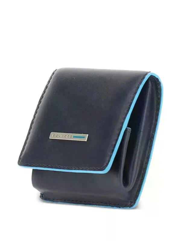 PIQUADRO Button-fastening Leather Wallet
