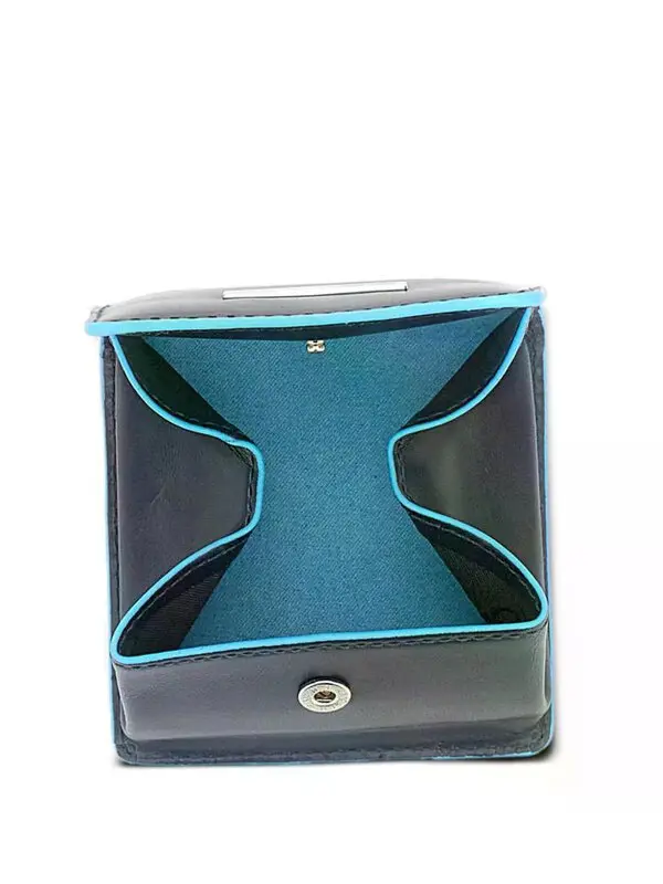 PIQUADRO Button-fastening Leather Wallet
