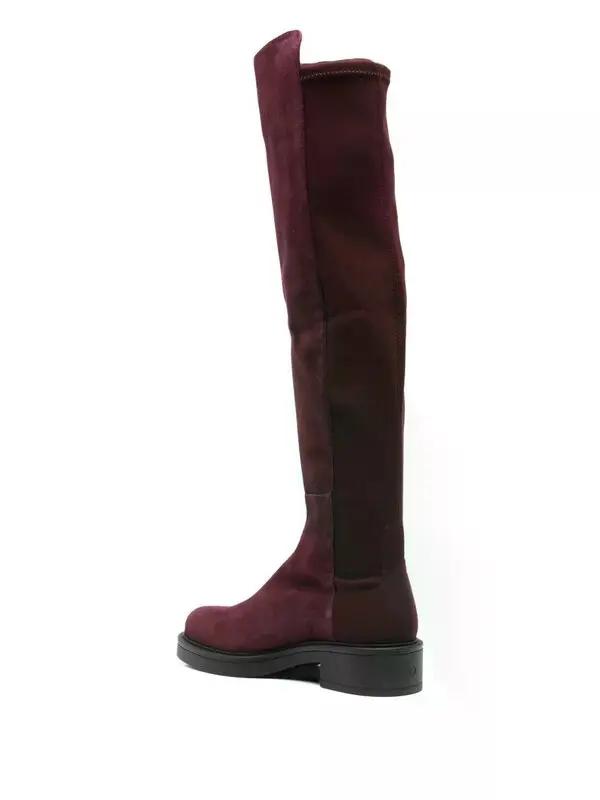 STUART WEITZMAN 40mm Suede Knee-high Boots - Red